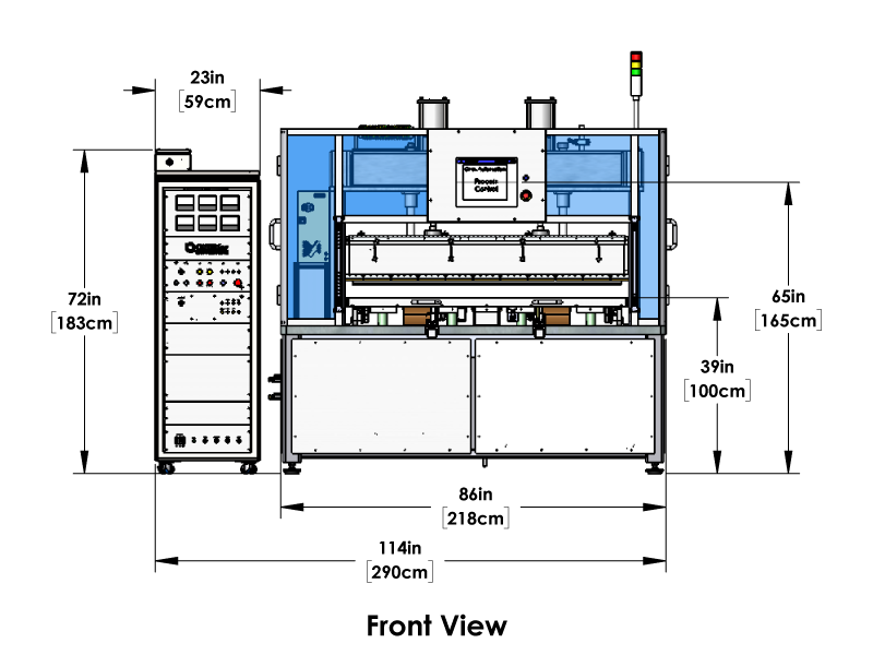 Large Dual Shuttle RF Welder Specs RF-Shuttle-L2 SPEC